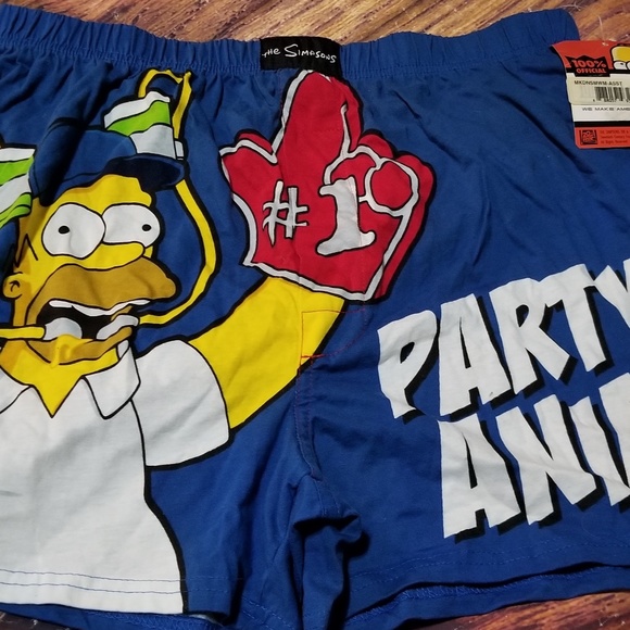 Vintage | Shorts | The Simpsons Vintage Boxers Size 3638 Large New With ...